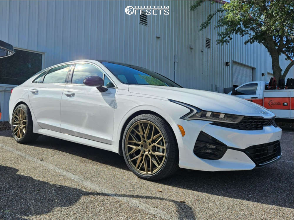 2023 Kia K5 with 20x9 35 Niche Gamma and 255/35R20 Lionhart Lh-five and Stock | Custom Offsets