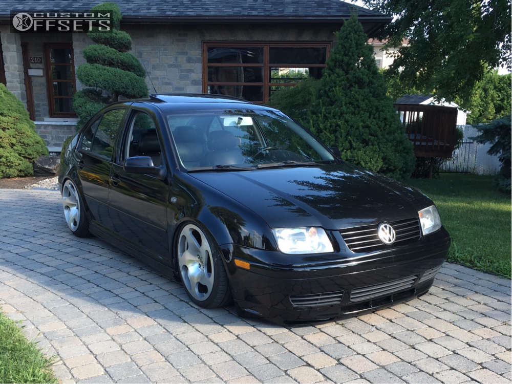 2003 Volkswagen Jetta with 18x8.5 25 WatercooledIND Cc10 and 215/40R18 ...