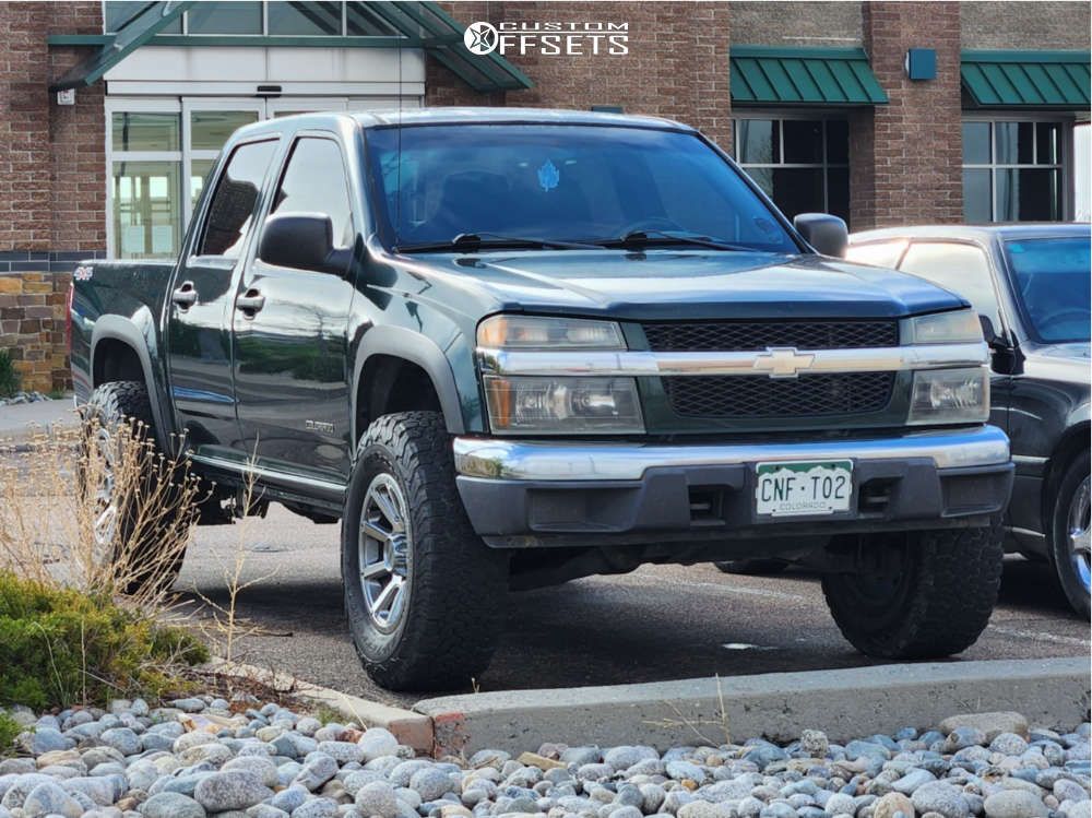 2004 Chevrolet Colorado with 17x8.5 18 Vision Turbine and 295/70R17 ...