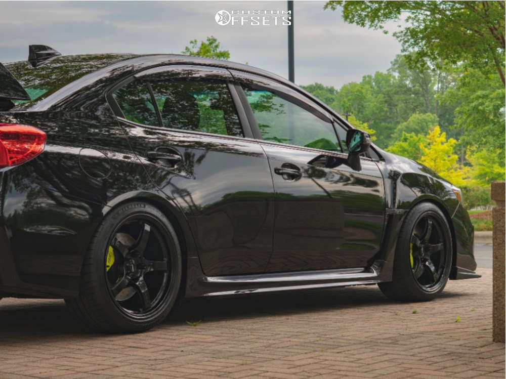 2021 Subaru WRX STI with 18x9.5 38 Gram Lights 57cr and 245/40R18 ...