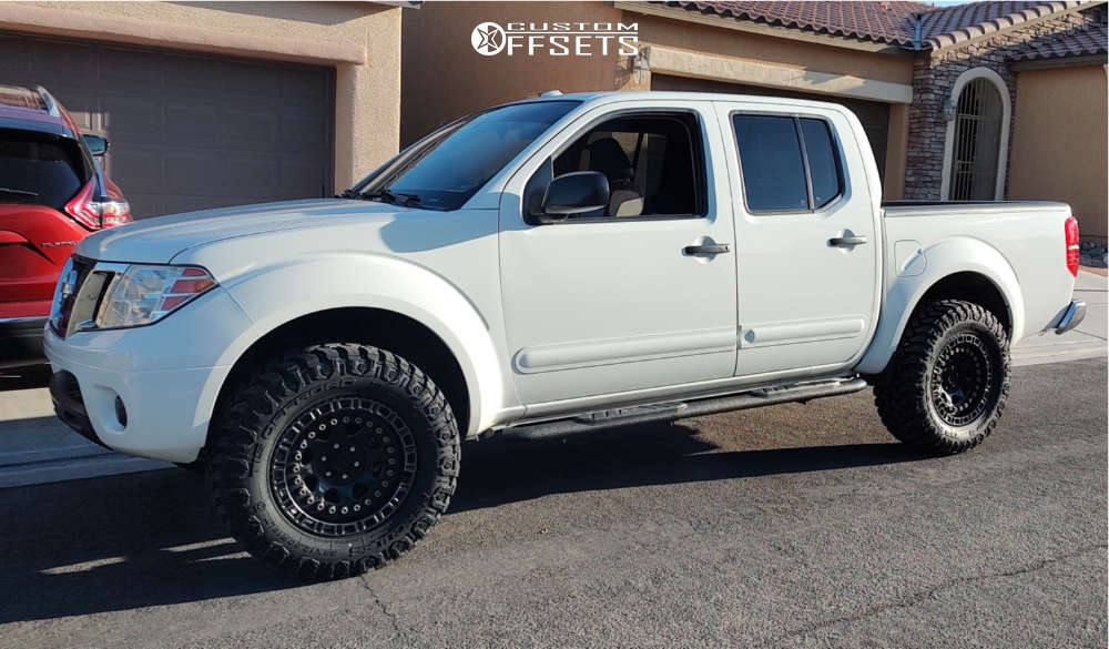 2018 Nissan Frontier with 18x9 0 Black Rhino Carbine and 33/12.5R18 TIS ...