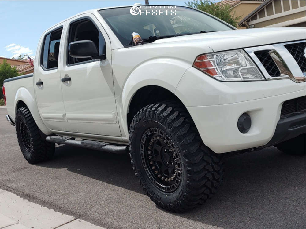 2018 Nissan Frontier with 18x9 0 Black Rhino Carbine and 33/12.5R18 TIS ...