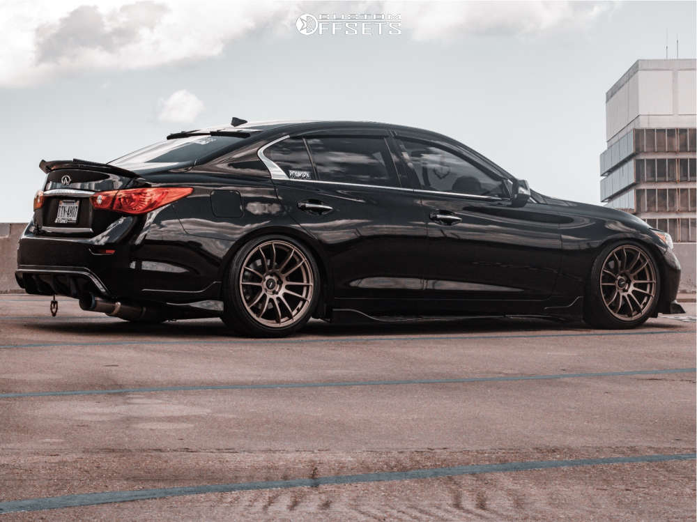 2015 INFINITI Q50 with 19x9.5 35 AVID1 Av20 and 245/40R19 Vercelli ...