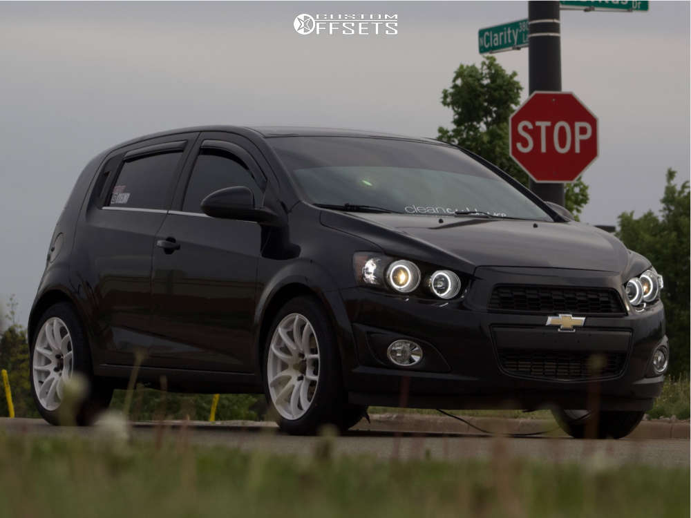 2013 Chevrolet Sonic with 17x8 35 Vors Tr4 and 235/35R17 Vercelli ...
