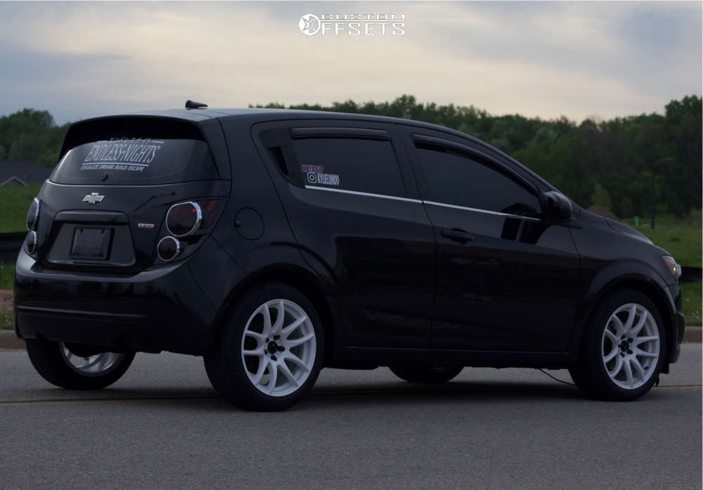2013 Chevrolet Sonic with 17x8 35 Vors Tr4 and 235/35R17 Vercelli ...