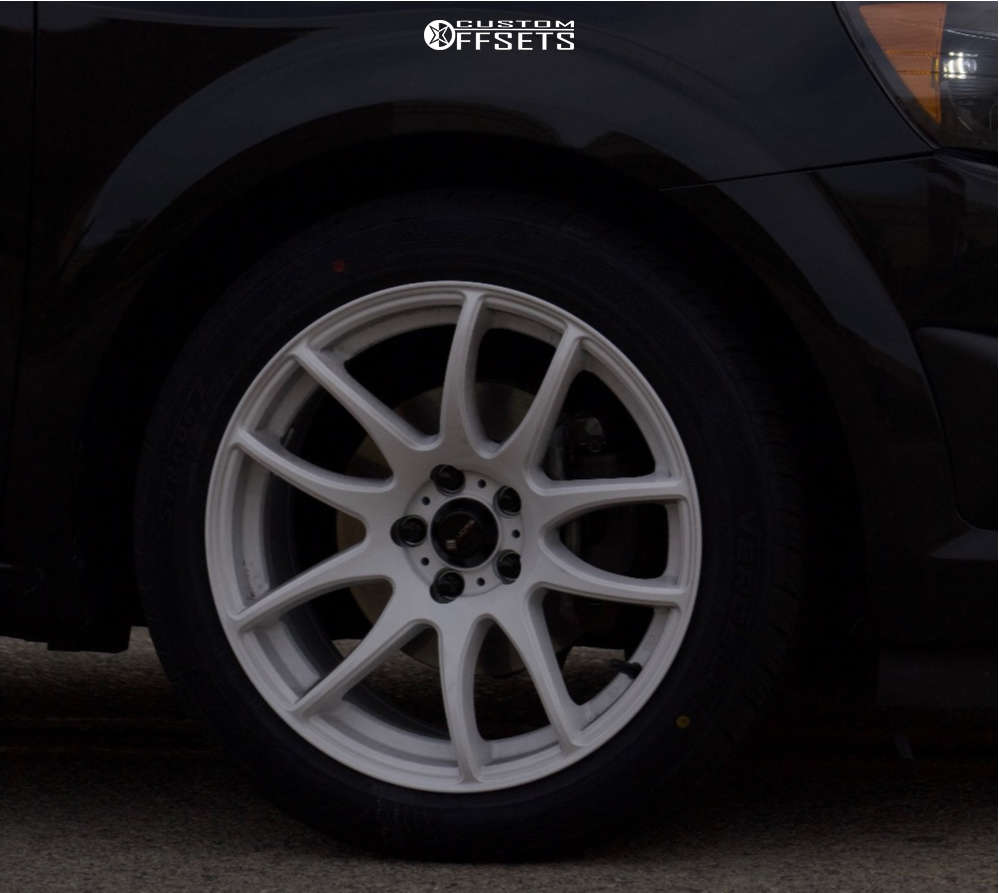 2013 Chevrolet Sonic with 17x8 35 Vors Tr4 and 235/35R17 Vercelli ...