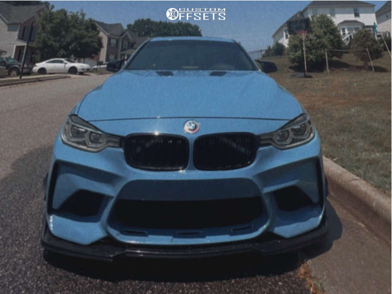 2016 BMW 340i with 19x9.5 35 Aodhan Aff2 and 255/35R19 Continental ...