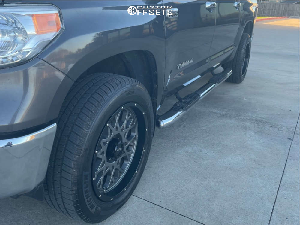 2015 Toyota Tundra with 20x9 10 Vision Rocker and 275/55R20 Michelin ...