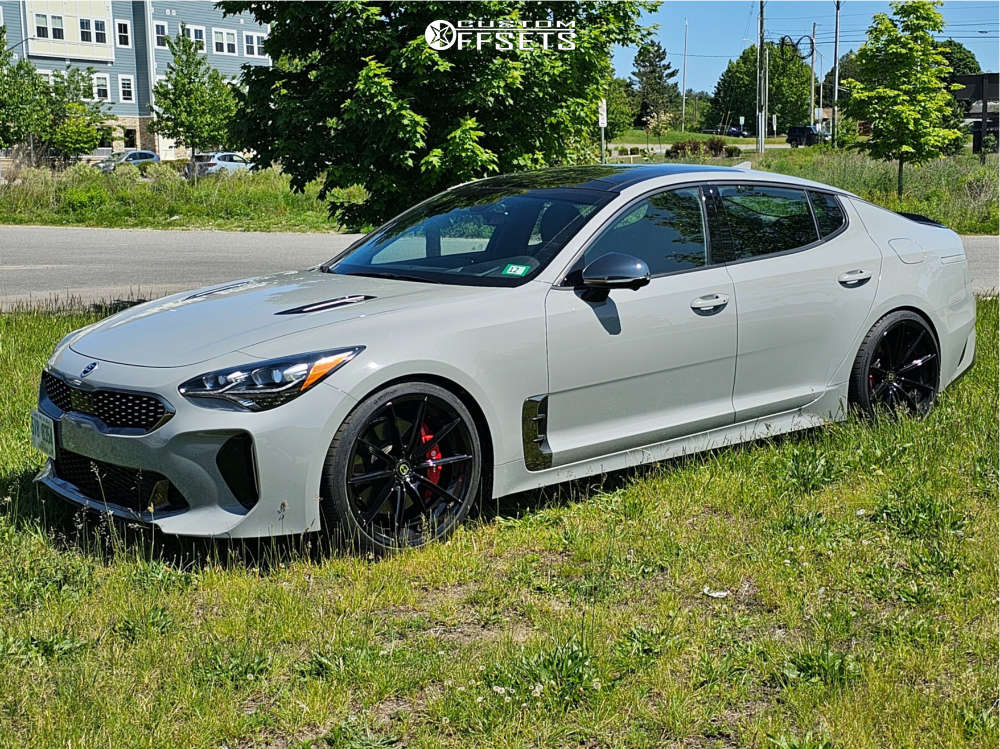 2022 Kia Stinger with 20x9 35 Curva Cff46 and 245/35R20 Continental ExtremeContact DWS06 PLUS ...