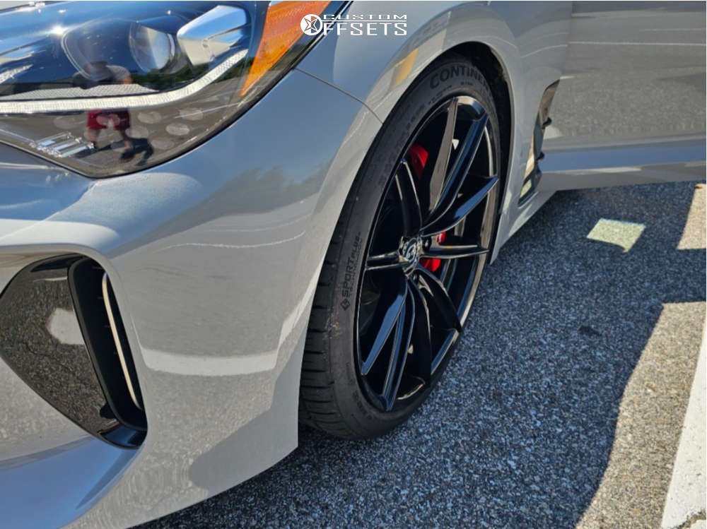 2022 Kia Stinger with 20x9 35 Curva Cff46 and 245/35R20 Continental ExtremeContact DWS06 PLUS ...
