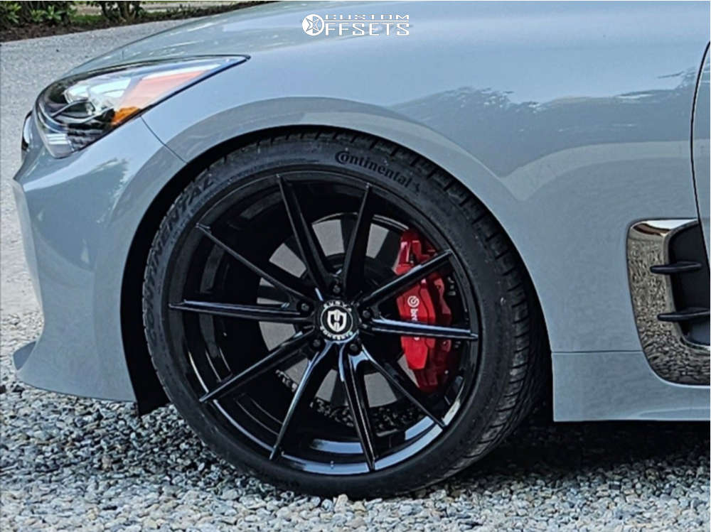 2022 Kia Stinger with 20x9 35 Curva Cff46 and 245/35R20 Continental ExtremeContact DWS06 PLUS ...