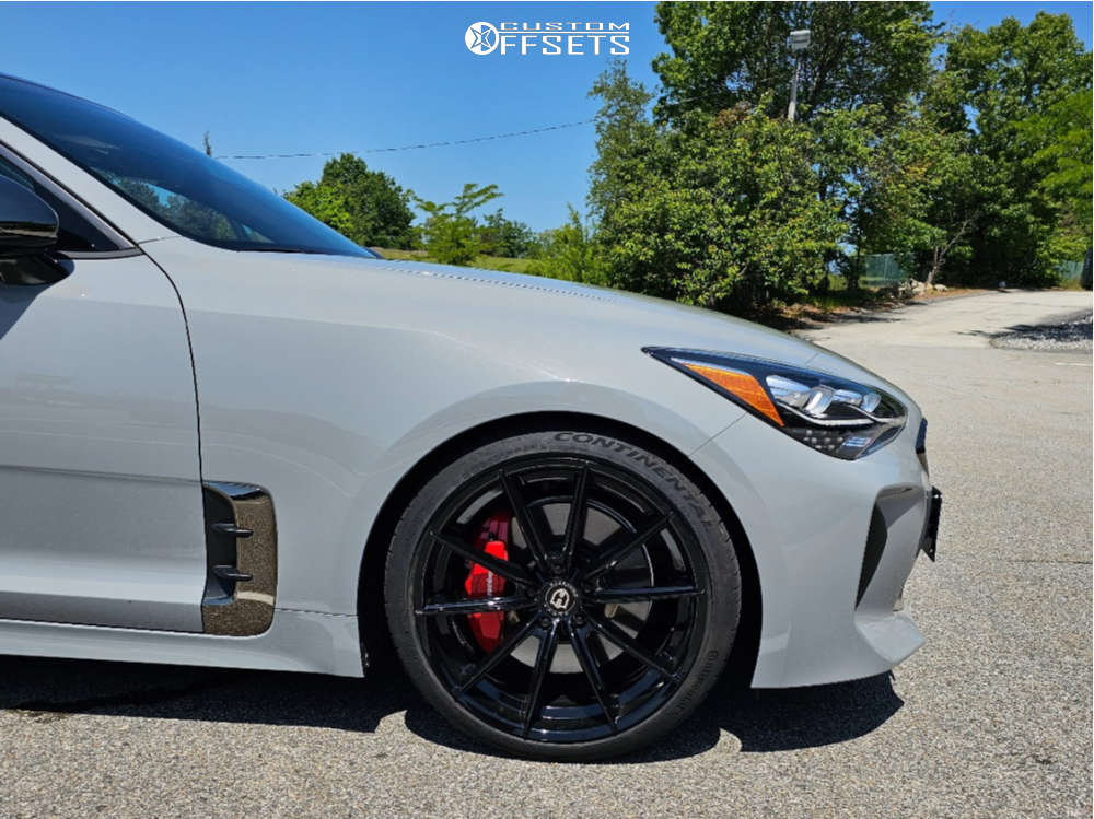 2022 Kia Stinger with 20x9 35 Curva Cff46 and 245/35R20 Continental ExtremeContact DWS06 PLUS ...