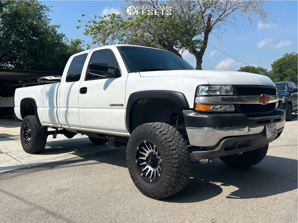 2002 Chevrolet Silverado 2500 HD with 18x10 -25 Vision Creep and 35/12 ...