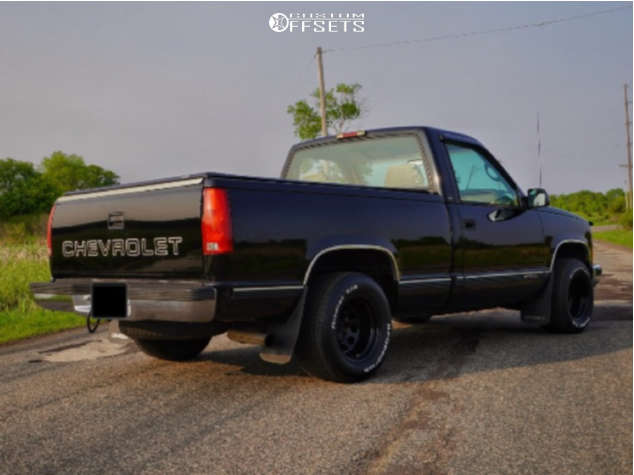 1998 Chevrolet C1500 with 15x10 -39 Vision D Window and 295/50R15 ...