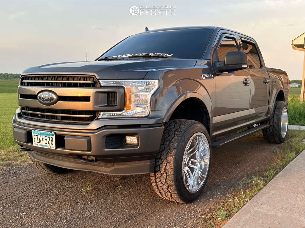 2018 Ford F-150 with 22x12 -44 Hartes Metal Offroad Whipsaw and 305 ...