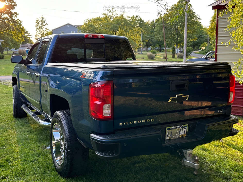 2018 Chevrolet Silverado 1500 with 20x10 -29 Vision Sliver and 275 ...