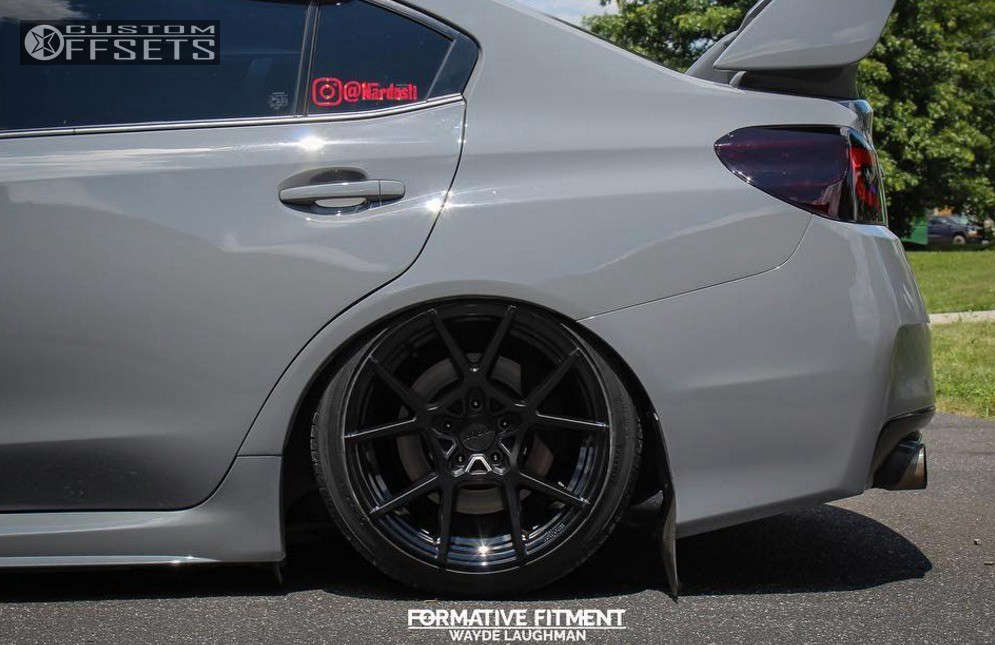 2014 Subaru WRX STI with 18x9.5 25 Rotiform Kps and 225/40R18 Nexen ...