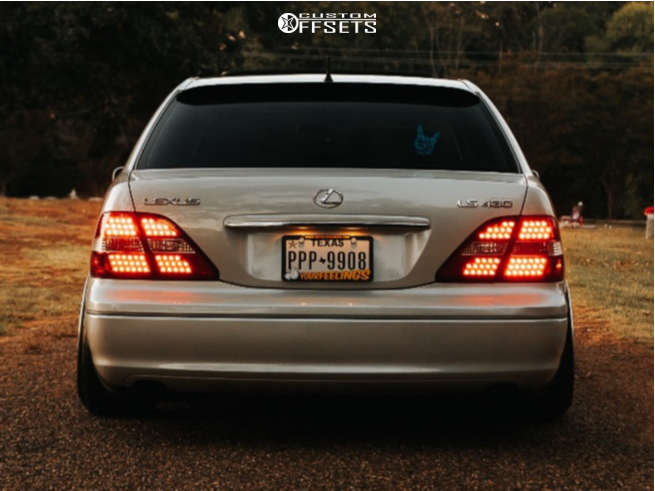 2002 Lexus LS430 with 19x9 20 ESR Cr5 and 215/35R19 Farroad Frd26 and ...