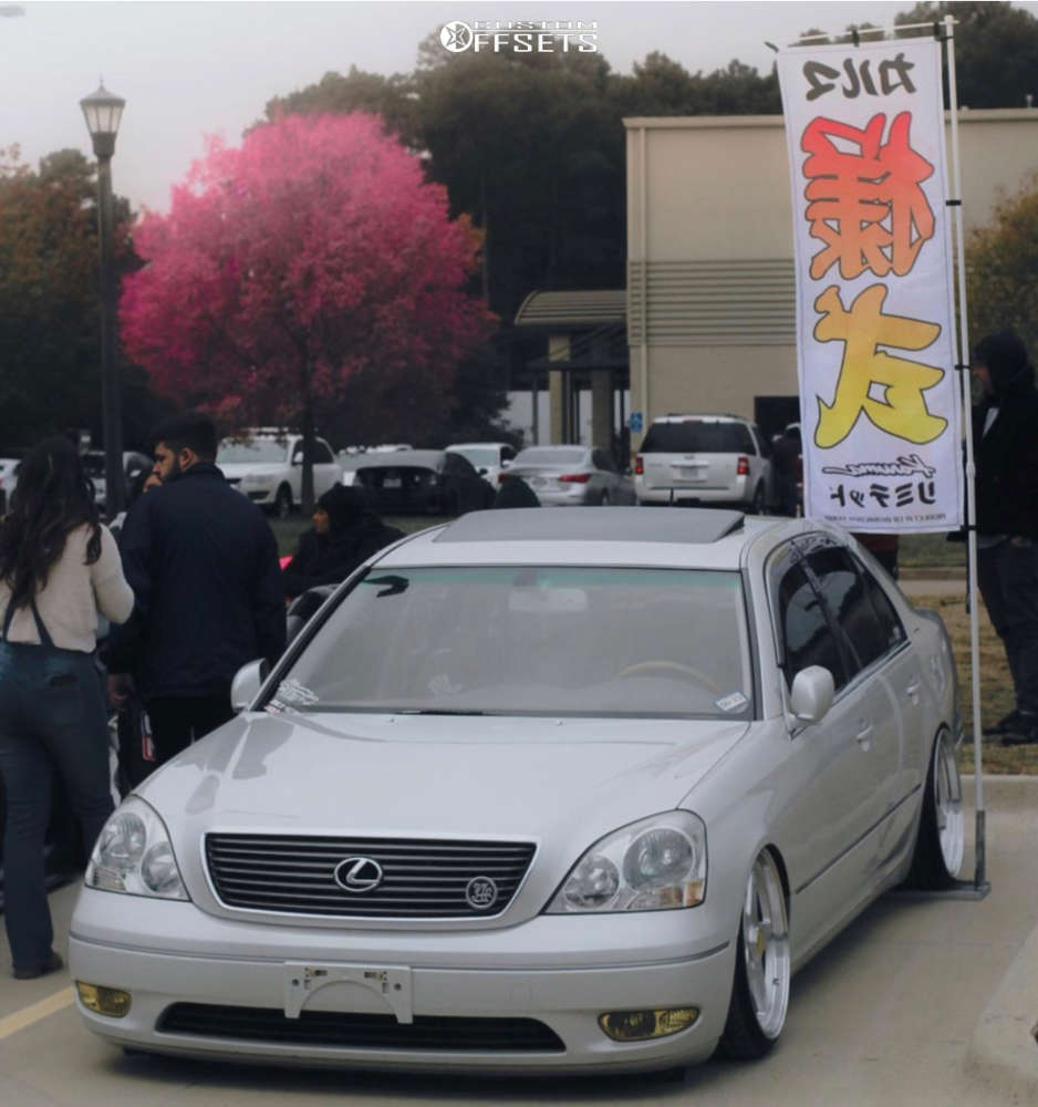 2002 Lexus LS430 with 19x9 20 ESR Cr5 and 215/35R19 Farroad Frd26 and ...