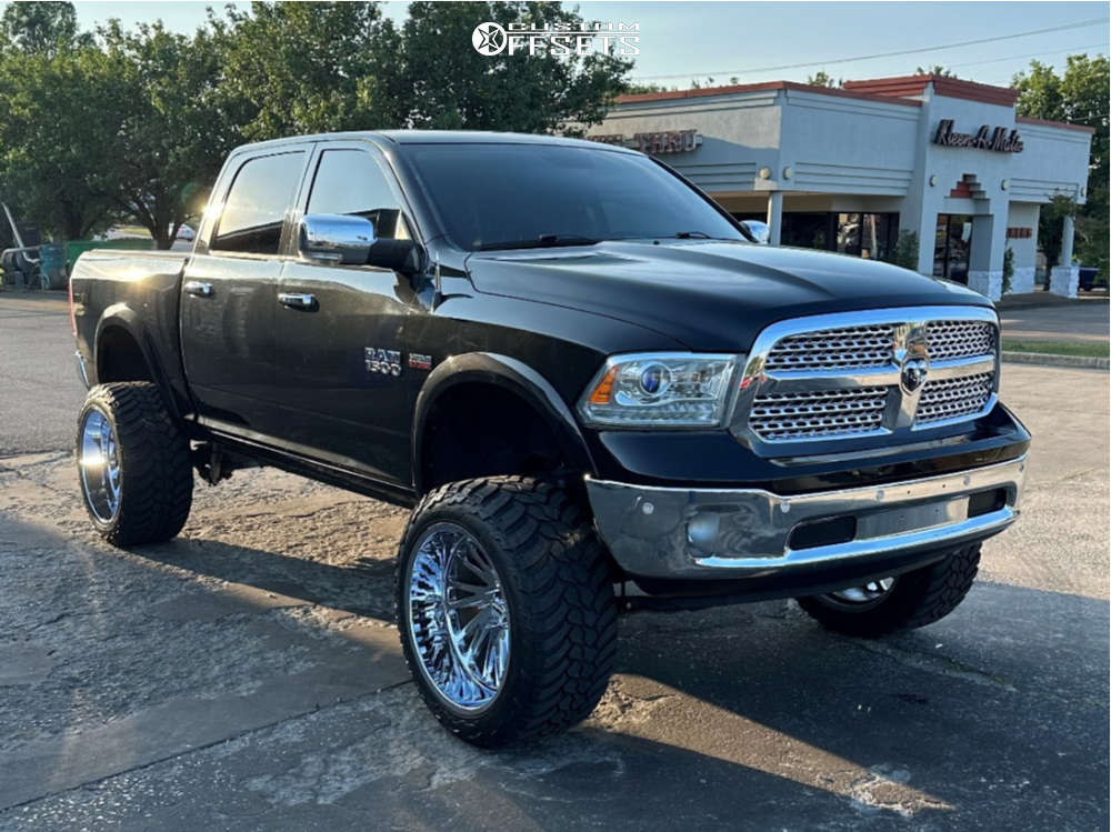 2016 Ram 1500 with 24x14 -72 Tuff T2a and 37/13.5R24 AMP Mud Terrain ...