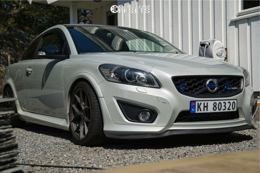 2012 Volvo C30 with 18x8 40 Japan Racing SL01 and 225/40R18 Goodyear ...