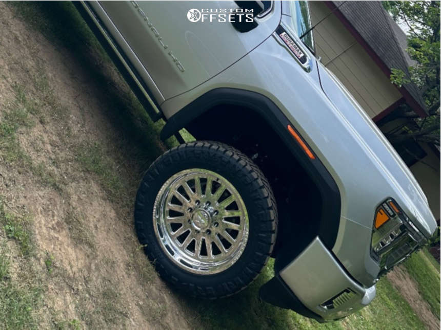 2022 GMC Sierra 2500 HD with 22x10 -25 American Force Atom Ss and 35/12 ...
