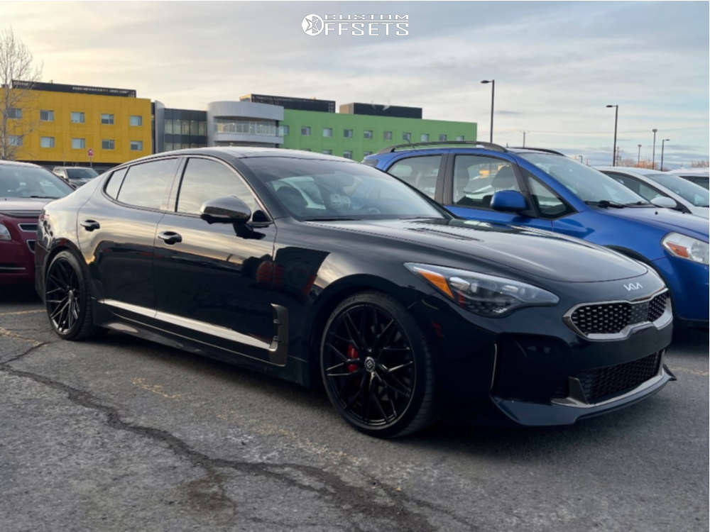 2022 Kia Stinger with 19x8.5 35 Braelin Br10 and 225/40R19 Michelin Pilot Sport 4 and Lowering ...