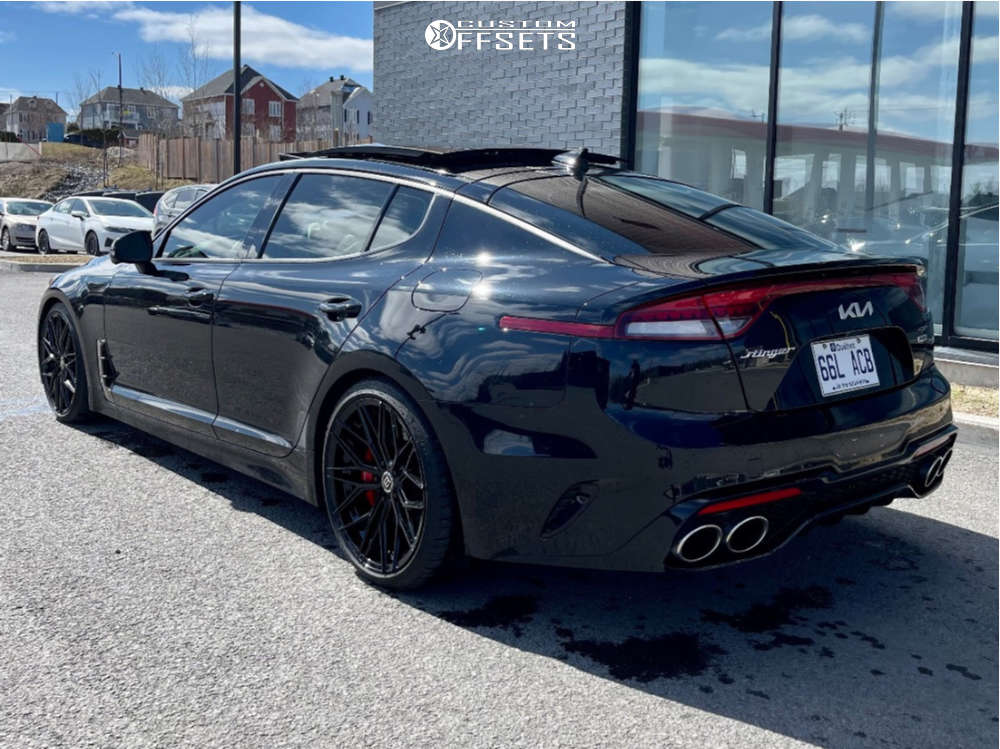 2022 Kia Stinger with 19x8.5 35 Braelin Br10 and 225/40R19 Michelin Pilot Sport 4 and Lowering ...