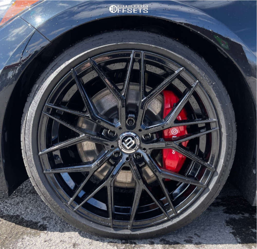 2022 Kia Stinger with 19x8.5 35 Braelin Br10 and 225/40R19 Michelin Pilot Sport 4 and Lowering ...