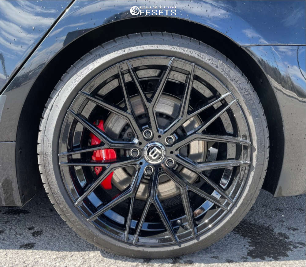 2022 Kia Stinger with 19x8.5 35 Braelin Br10 and 225/40R19 Michelin Pilot Sport 4 and Lowering ...