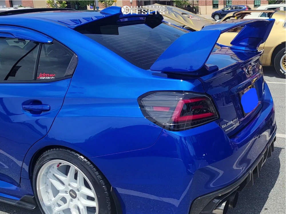2020 Subaru WRX with 18x9.5 22 ESR Cs15 and 245/40R18 Dunlop Sport Maxx ...