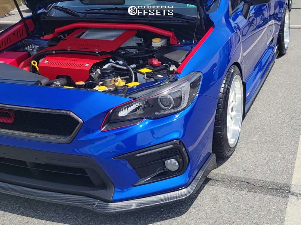 2020 Subaru WRX with 18x9.5 22 ESR Cs15 and 245/40R18 Dunlop Sport Maxx ...