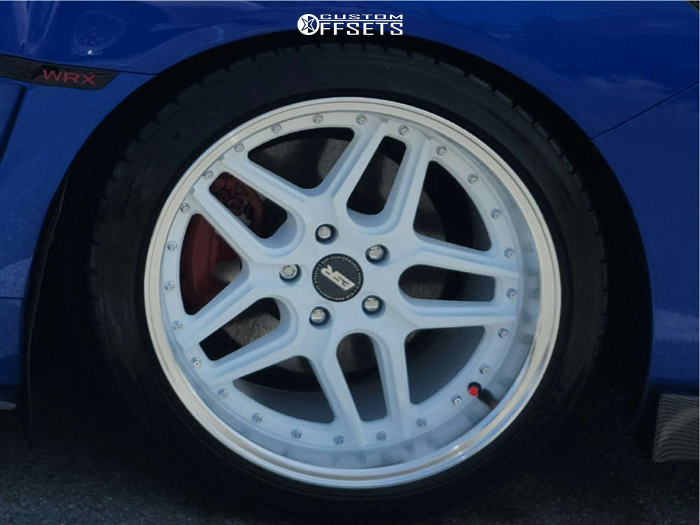 2020 Subaru WRX with 18x9.5 22 ESR Cs15 and 245/40R18 Dunlop Sport Maxx ...