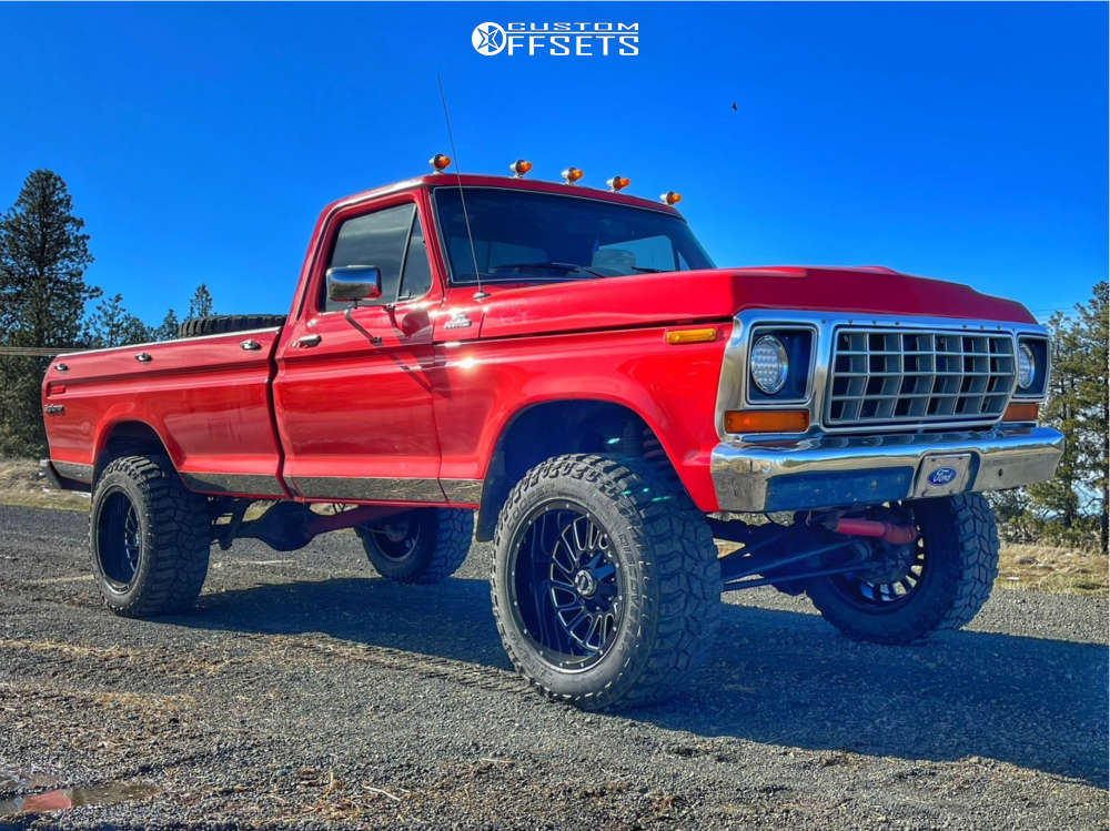 1978 Ford F-150 with 20x12 -51 Hardrock Overdrive and 35/12.5R20 Cooper ...