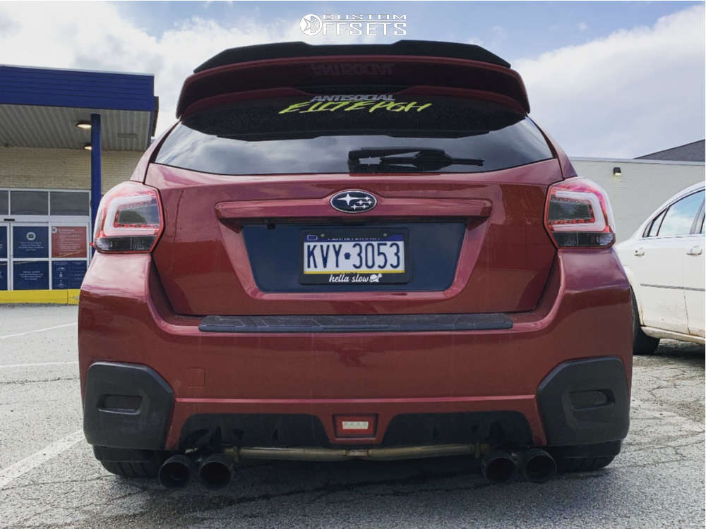 2016 Subaru Crosstrek with 17x8 35 AVID1 SL02 and 235/45R17 Firestone ...
