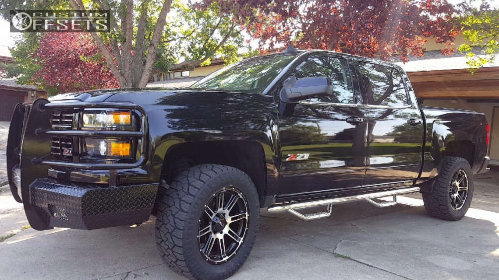 2015 Chevrolet Silverado 1500 with 20x9 0 Helo HE900 and 305/55R20 ...