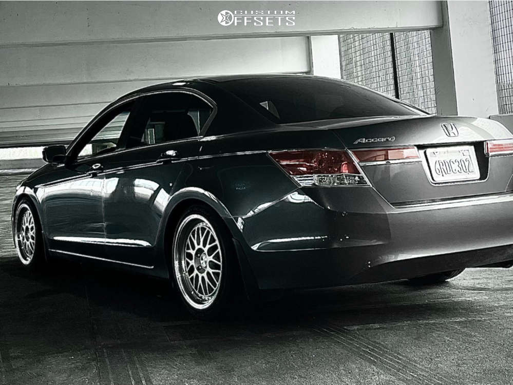 2011 Honda Accord with 18x8.5 35 Aodhan Ah02 and 245/45R18 Dunlop SP Sport Maxx and Lowering ...