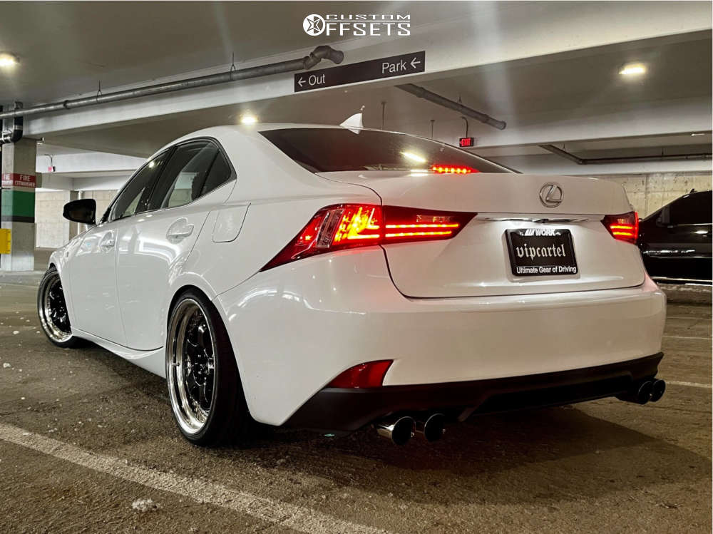 2016 Lexus IS300 with 19x8.5 30 Work Meister S1 3P and 225/35R19 ...