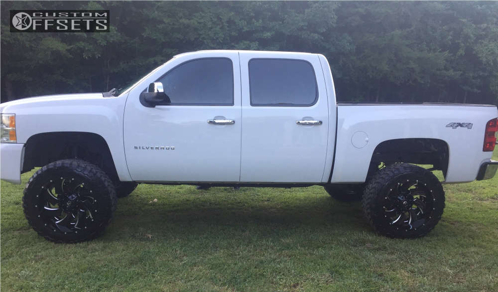 2012 Chevrolet Silverado 1500 with 22x12 -44 Fuel Cleaver and 35/12 ...