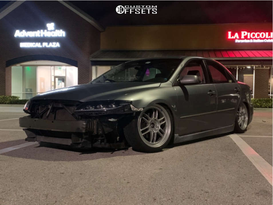 2007 Mazda 6 with 18x7.5 48 Enkei Rpf1 and 215/40R18 Firestone Firehawk ...