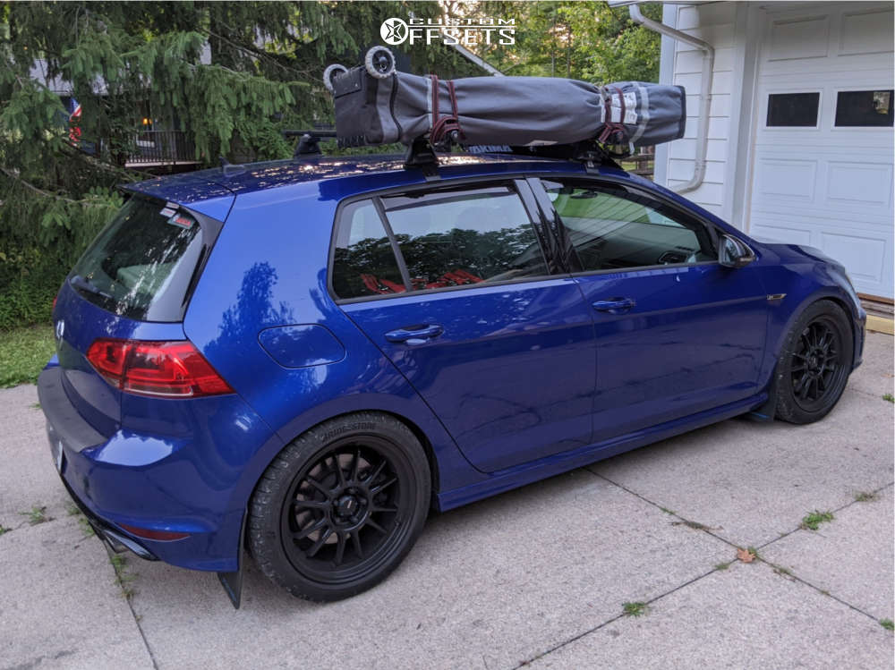 2016 Volkswagen Golf R with 18x8.5 43 Konig Hypergram and 245/40R18 ...