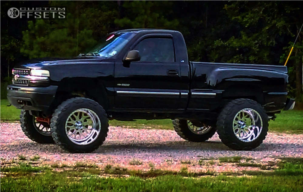 2002 Chevrolet Silverado 1500 with 22x14 -76 Fuel Forged Ff19 and 37/13 ...