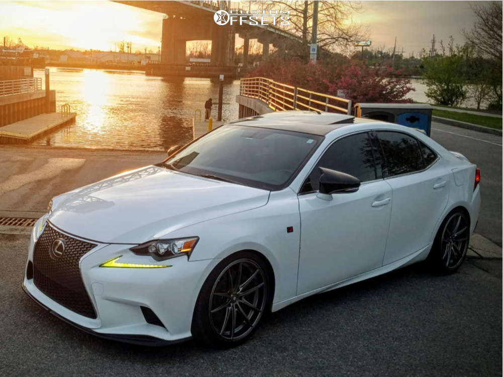 2016 Lexus IS300 with 19x8.5 45 Konig Oversteer and 235/35R19 Nitto ...