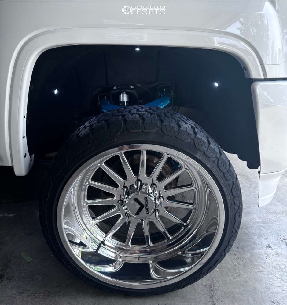 2017 GMC Sierra 2500 HD with 24x12 -44 KG1 Forged Rays and 305/35R24 ...