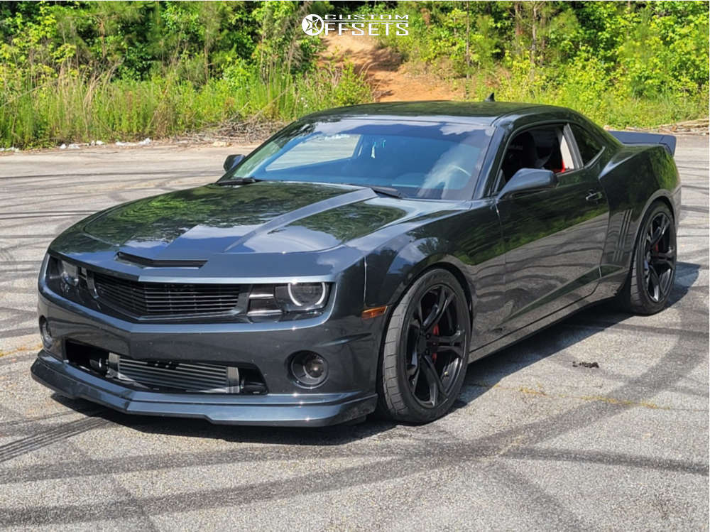 2012 Chevrolet Camaro with 20x10 23 MRR M017 and 295/35R20 Nitto Nt555 ...