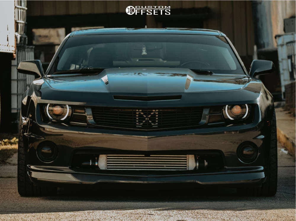 2012 Chevrolet Camaro with 20x10 23 MRR M017 and 295/35R20 Nitto Nt555 ...