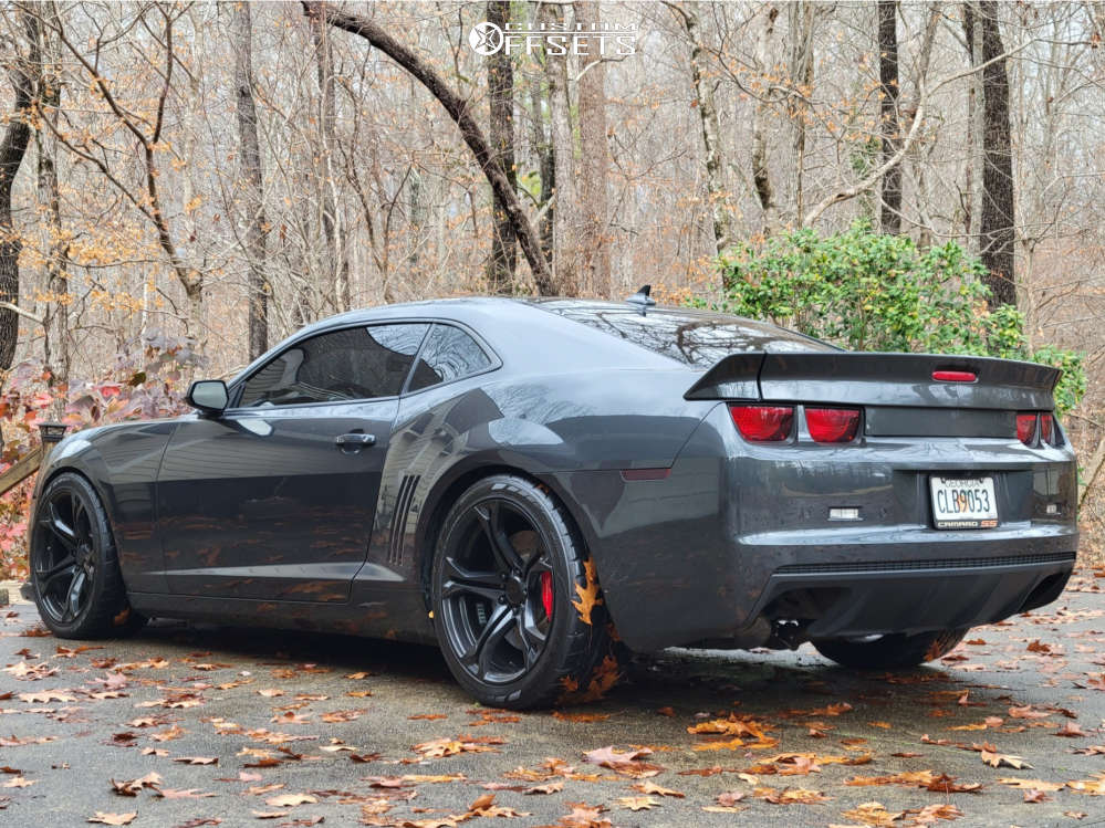 2012 Chevrolet Camaro with 20x10 23 MRR M017 and 295/35R20 Nitto Nt555 ...