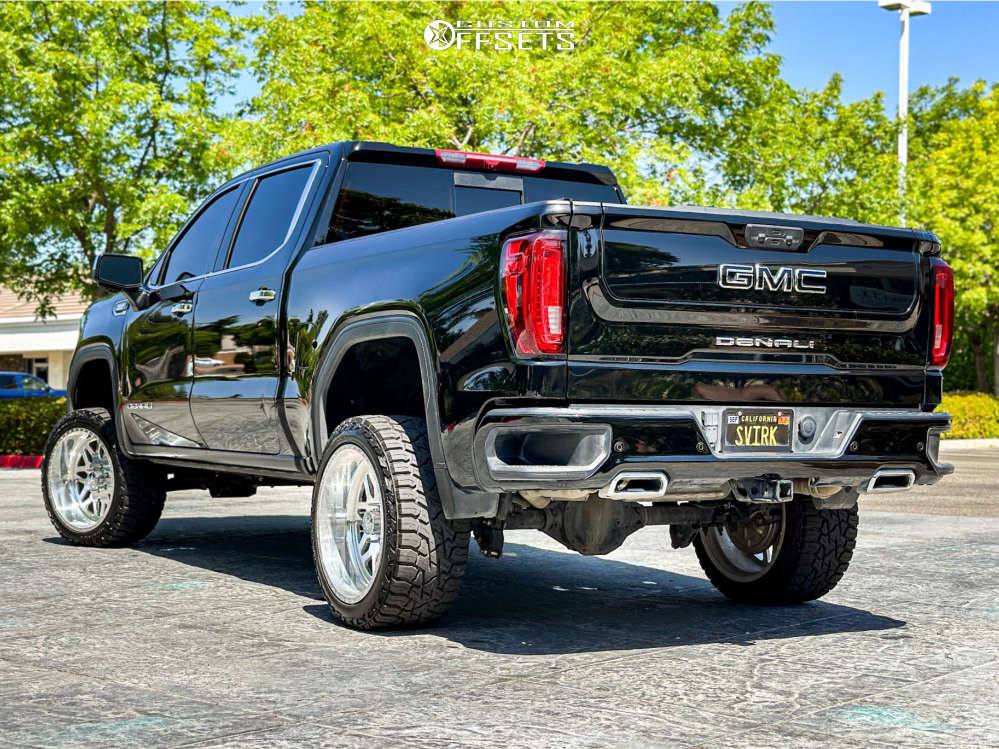 2022 GMC Sierra 1500 with 22x12 -40 American Force Trax Ss and 33/12 ...