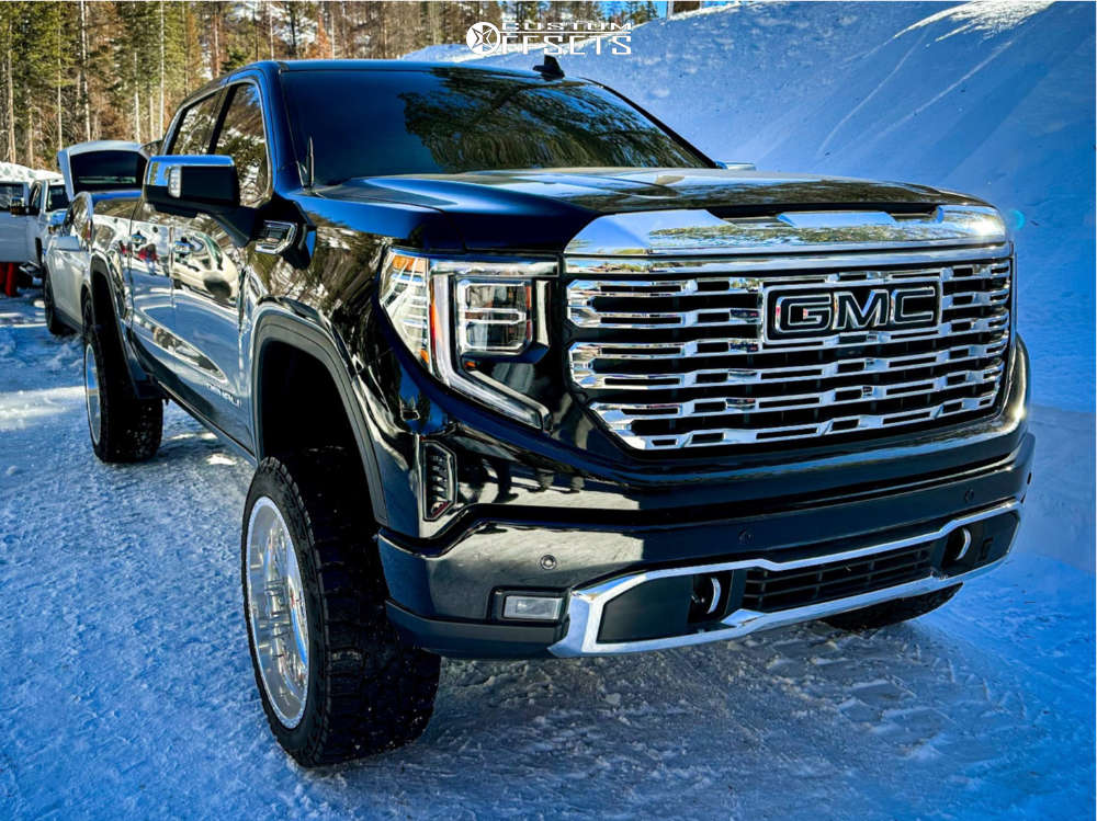 2022 GMC Sierra 1500 with 22x12 -40 American Force Trax Ss and 33/12 ...