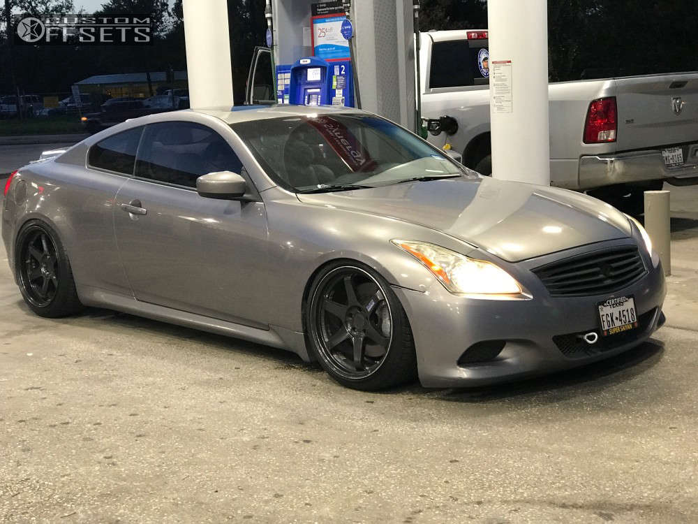 2008 INFINITI G37 with 19x9.5 7 Volk Te37 and 255/35R19 Accelera Phi ...